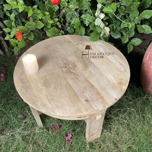 Wooden Carved Coffee Table | Indian Side Table | Night Stand Table ...