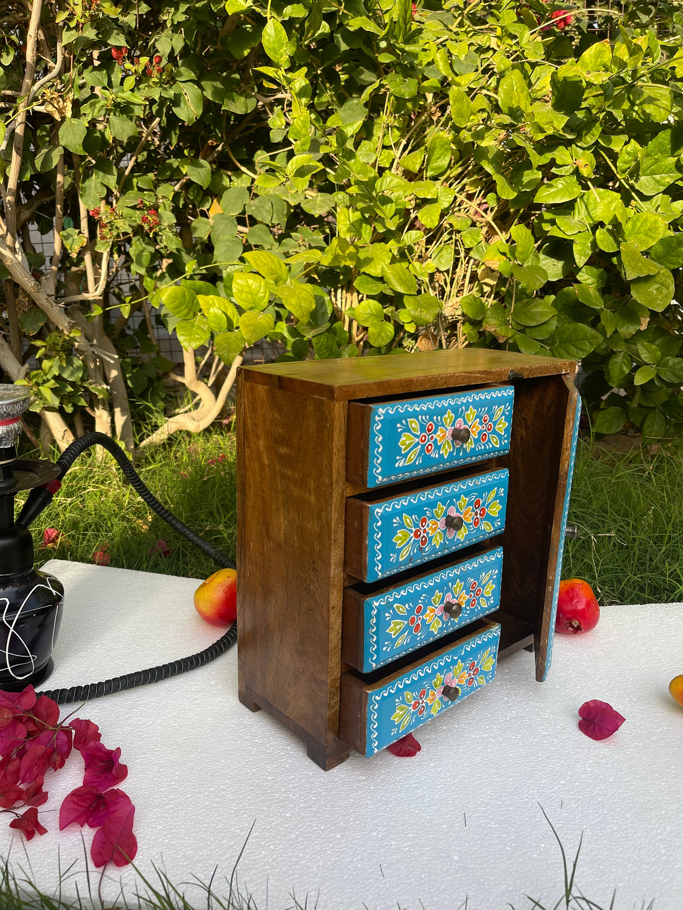 Wooden Beautifull Handpainted Embossed Jewellery Drawer | Etsy