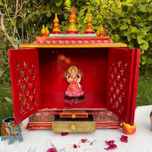 Indian Handicraft Hindu God Temple,pooja Room Decorative Wall Mandir ...