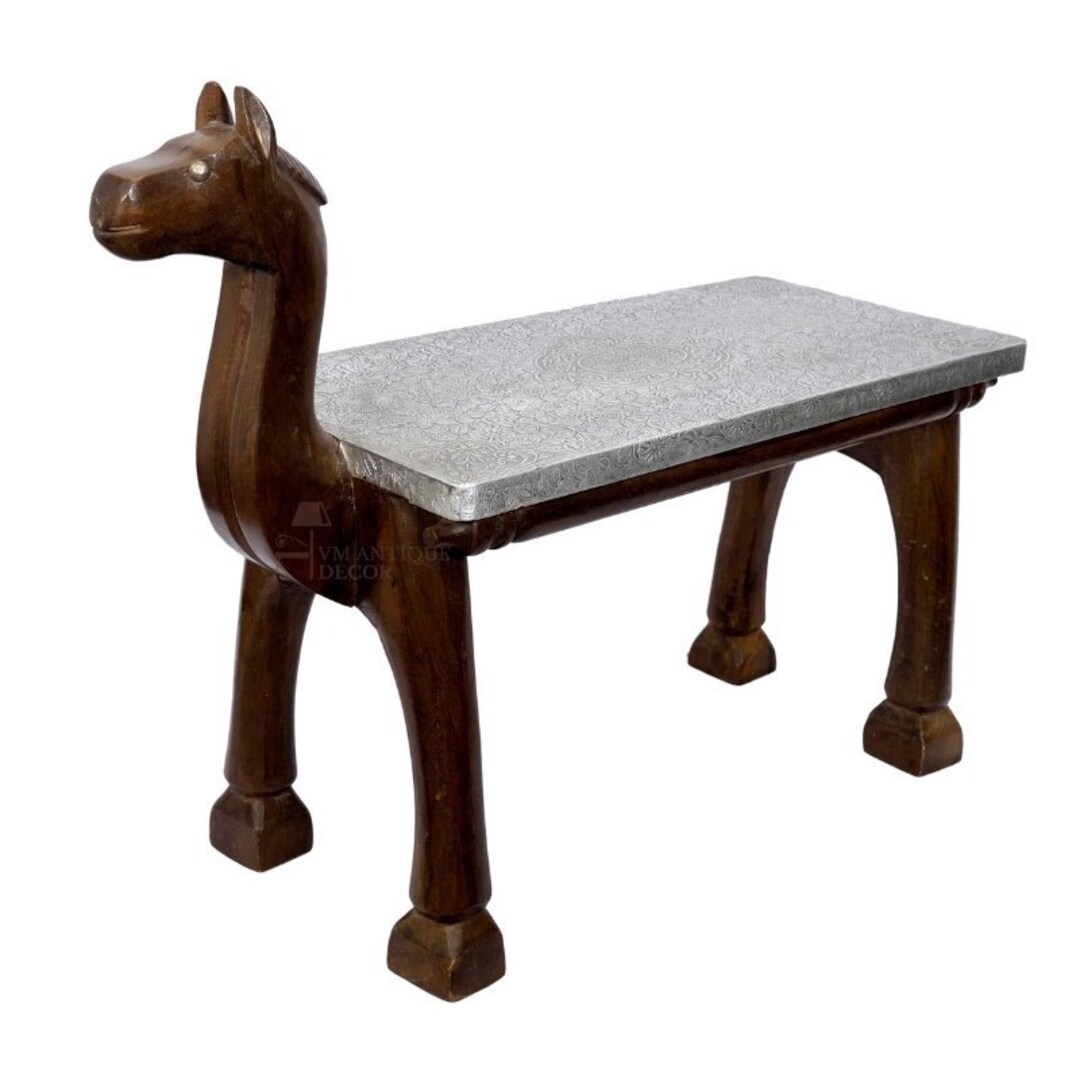 Wood Camel Coffee Table | Home Decor Bench Furniture Art Decor, Indian ...
