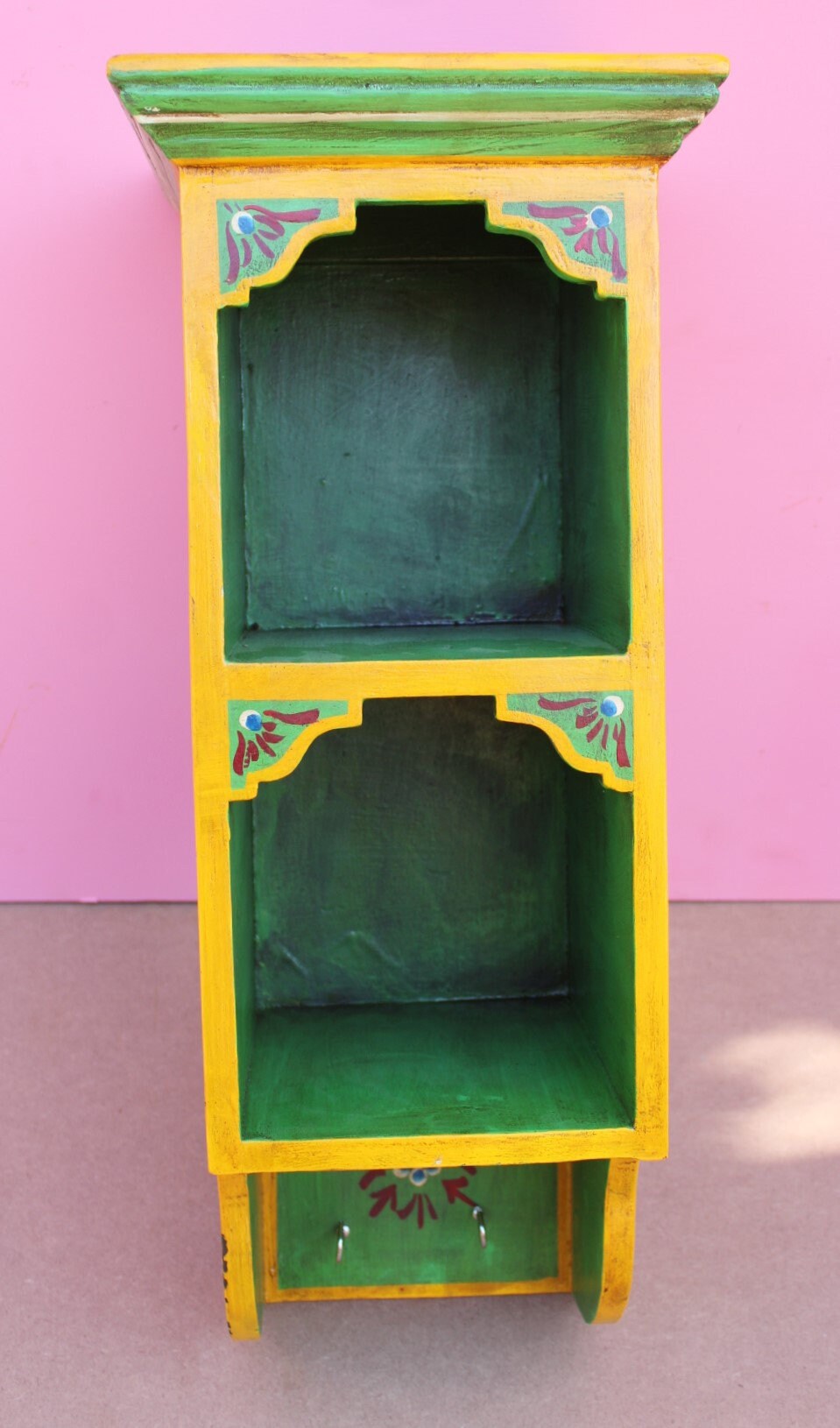 Wooden Hand Painted Storage Cabinet Indoor Furniture Living - Etsy