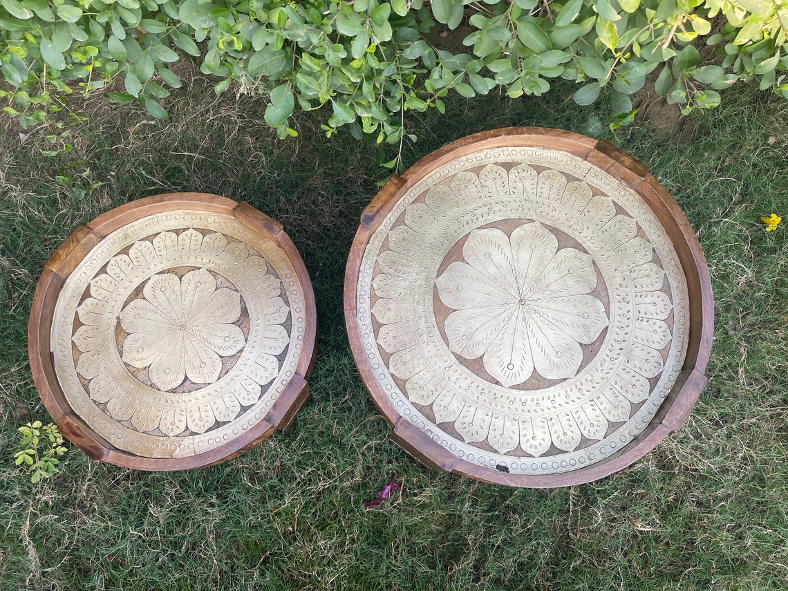 Wooden Traditional Chakki Table Indian Handmade Beautiful - Etsy