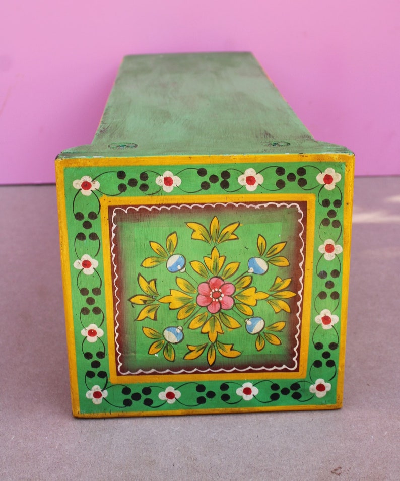 Wooden Hand Painted Storage Cabinet Indoor Furniture Living - Etsy