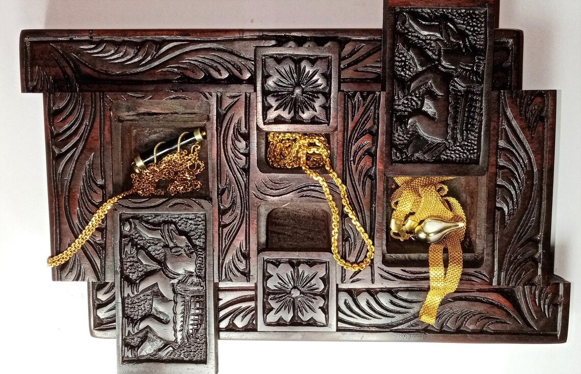 Wood Box Secret Box for Your Special Items With Beautiful - Etsy UK