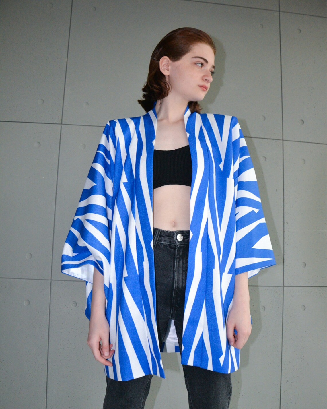 Blue Haori Jacket/kimono Jacket/haori Jacket /handmade Haori/haori ...