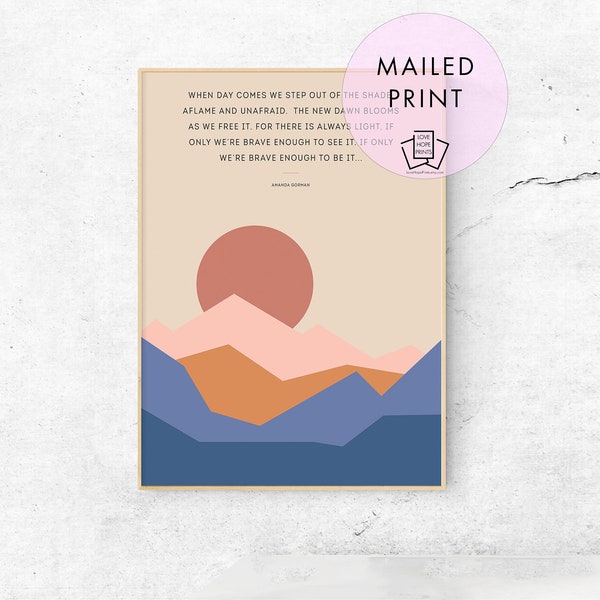 Amanda Gorman Print - Etsy UK