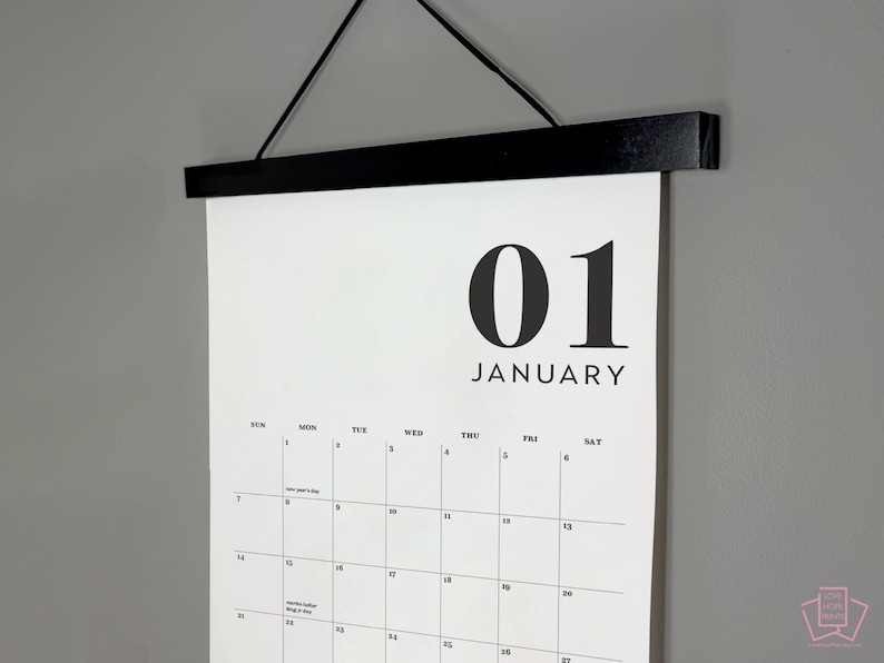 Start Any Month Calendar, Mid-year Create Your Own Calendar, Large ...
