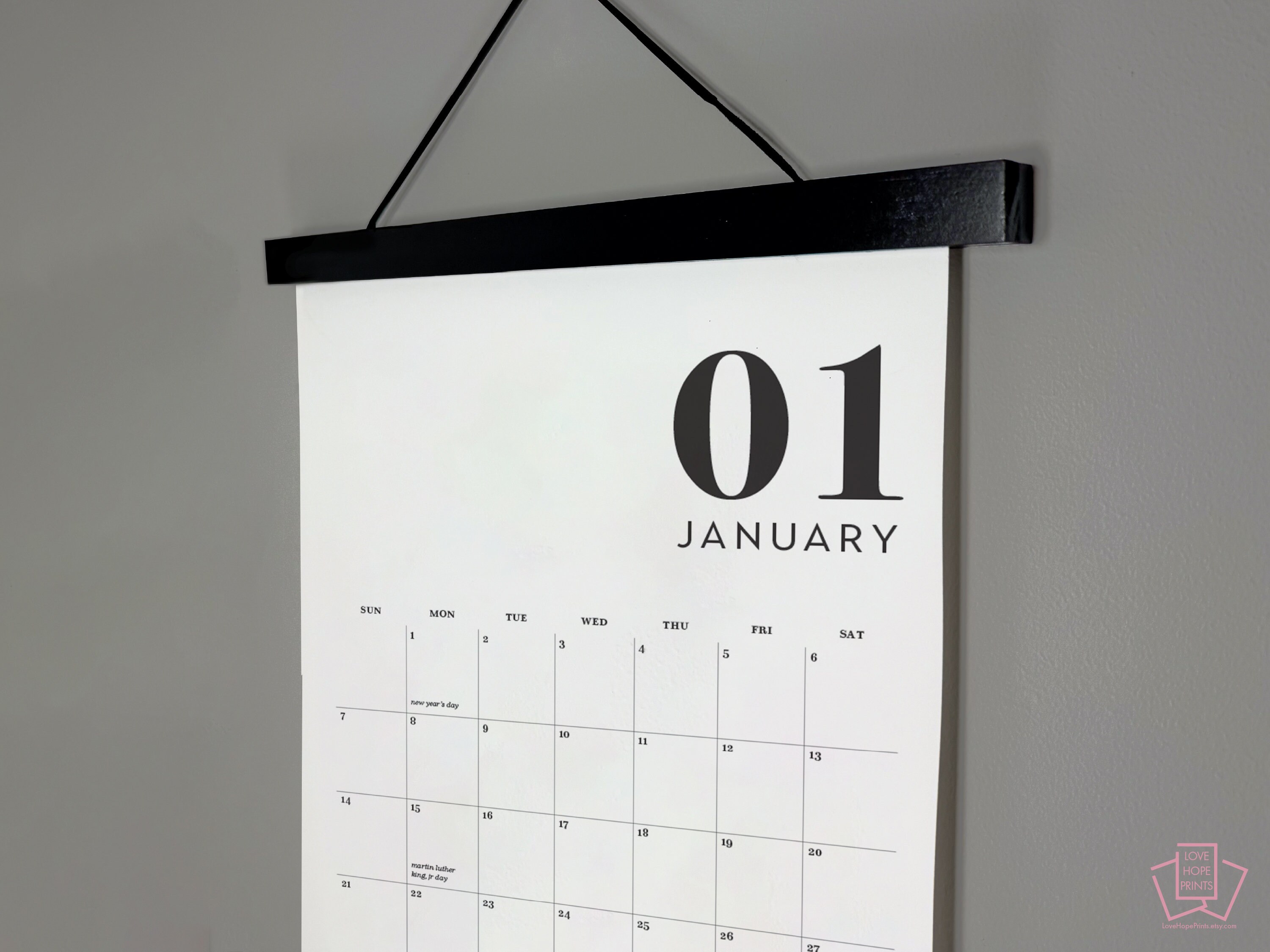 Start Any Month Calendar, Mid-year Create Your Own Calendar, Large ...