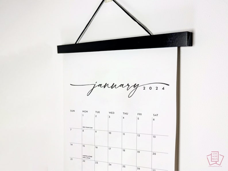 Start Any Month Calendar, Mid-year Create Your Own Calendar, Modern ...