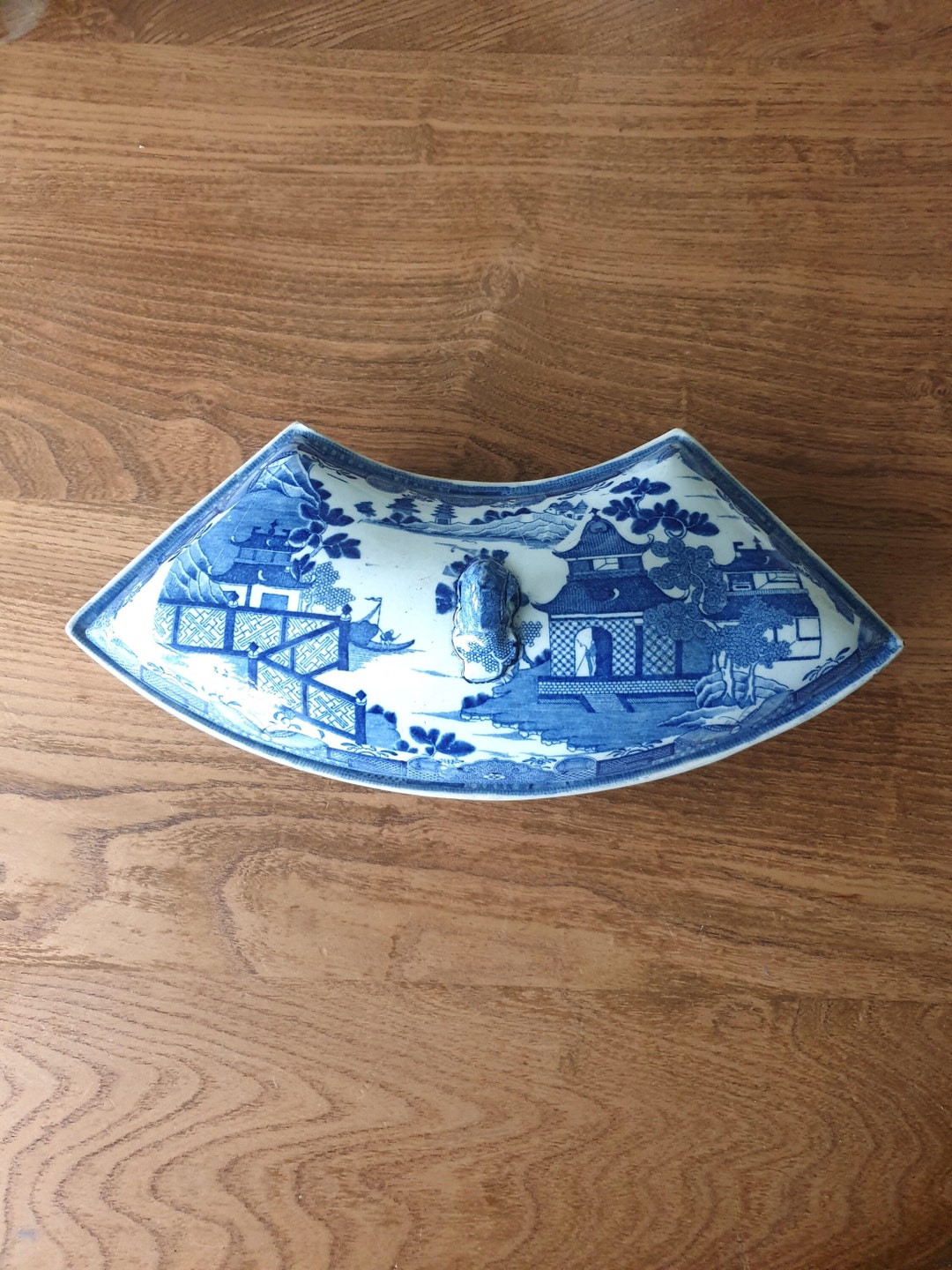 Georgian Transferware Supper Set Segment Willow Pattern - Etsy UK