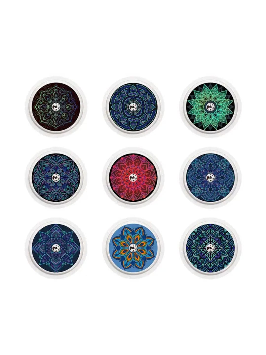 Sets of 9 Stickers for Freestyle Libre 2 Sensor With Reusable Tin Box ...