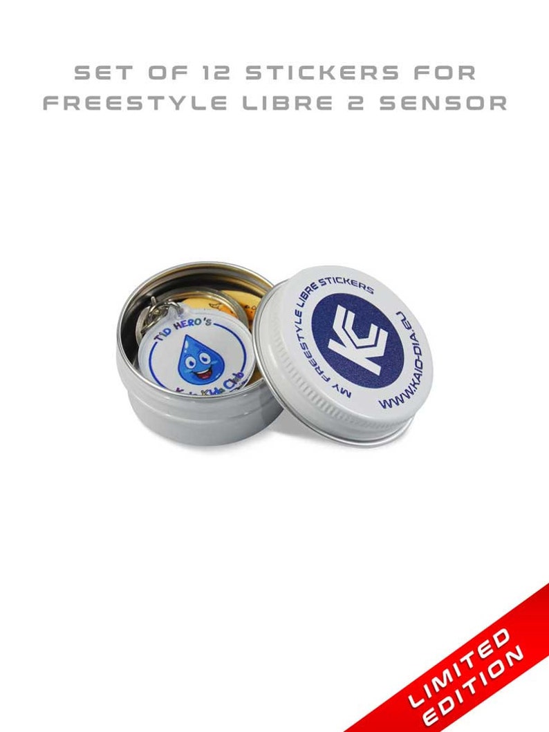 Set of 12 Freestyle Libre Sensor Stickers With Reusable Tin - Etsy
