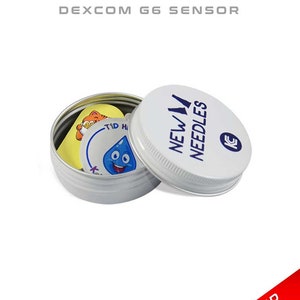 Set of 12 Dexcom G6 Sensor Stickers With Reusable Tin Box + 1 Free ...