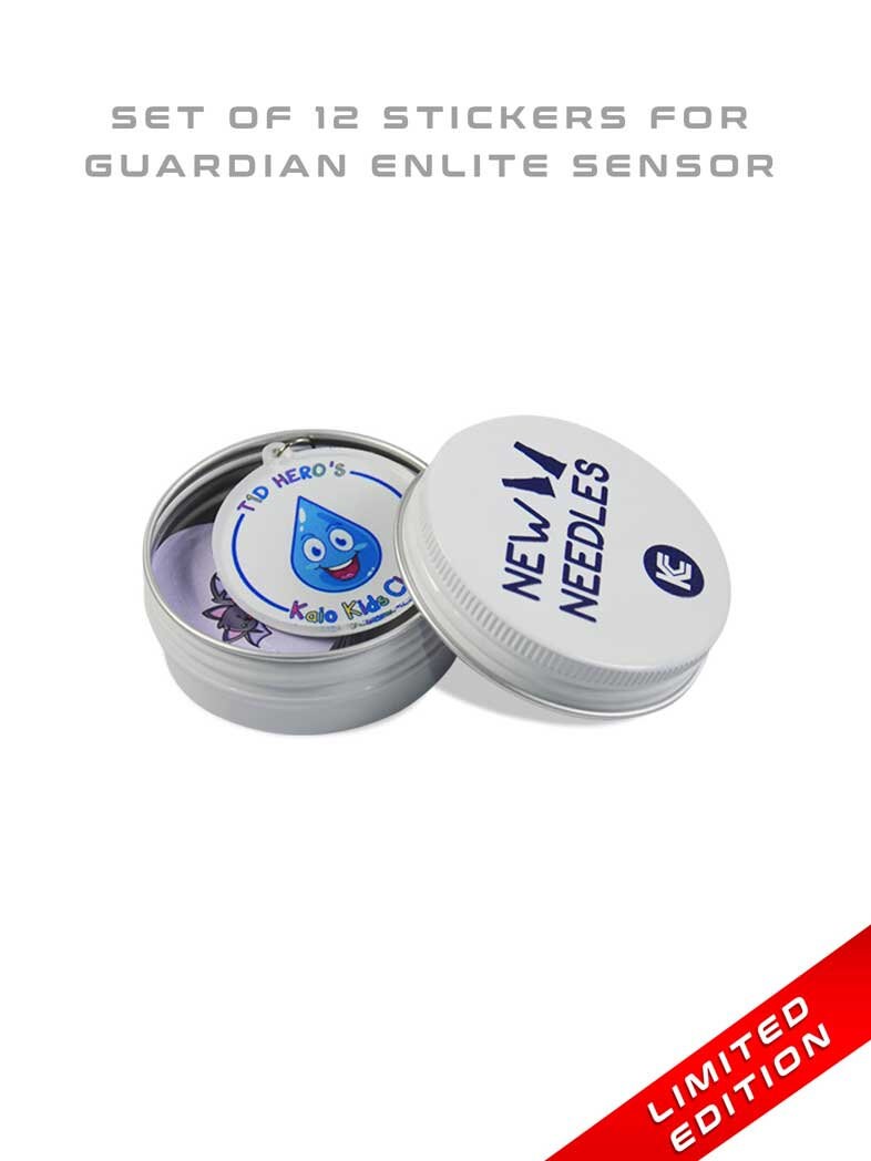 Set of 12 Guardian Enlite Sensor Stickers With Reusable Tin Box + 1 ...