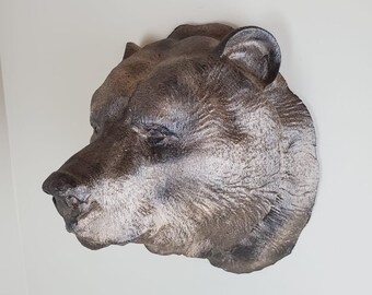 Bear Head Metal Art - Etsy