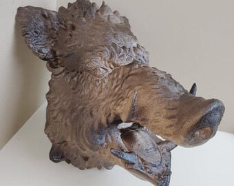 Metal Boar Wall Art - Etsy