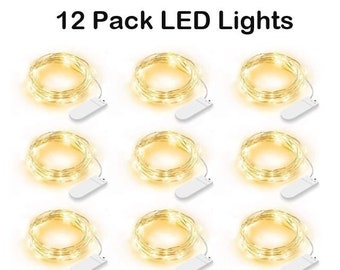 String Lights 20 LED 6 Ft Long Fairy Battery Operated Cork - Etsy