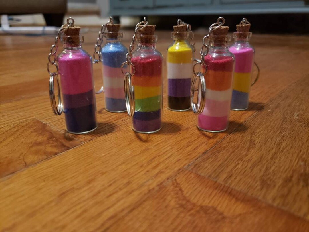 Pride Vial Keychains - Etsy