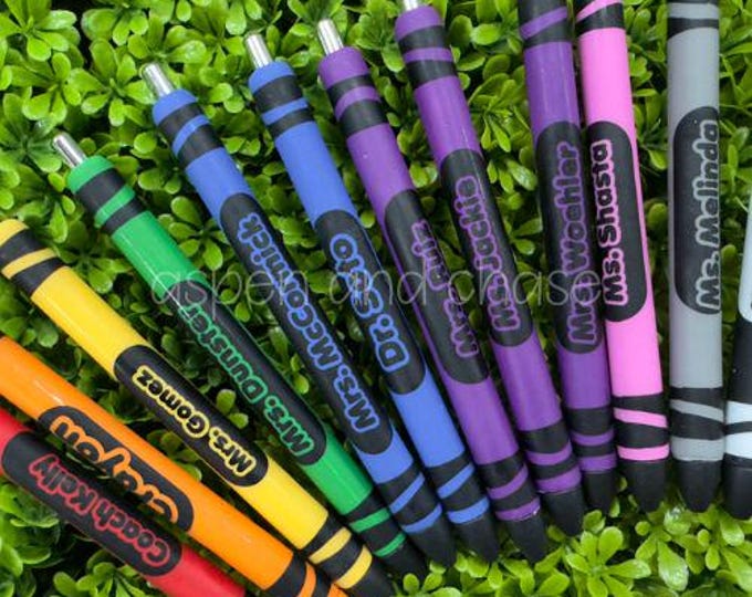 Custom Teacher Pens, Crayon Pens, Custompens, Papermate Inkjoy Gel Pen ...