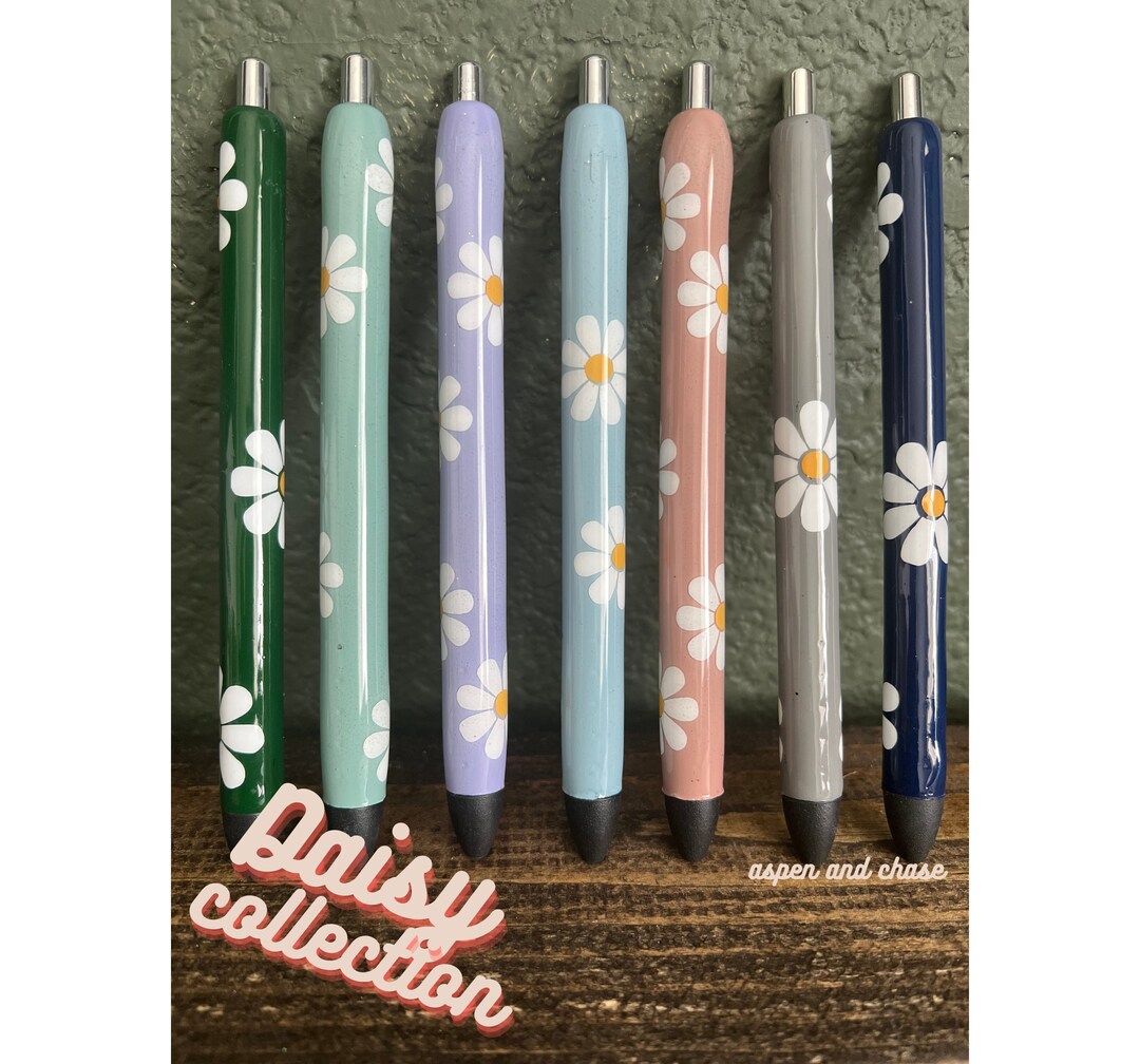 DAISY Pen With Name, Custom Flower Pens, Papermate Inkjoy Gel Pen .7 ...
