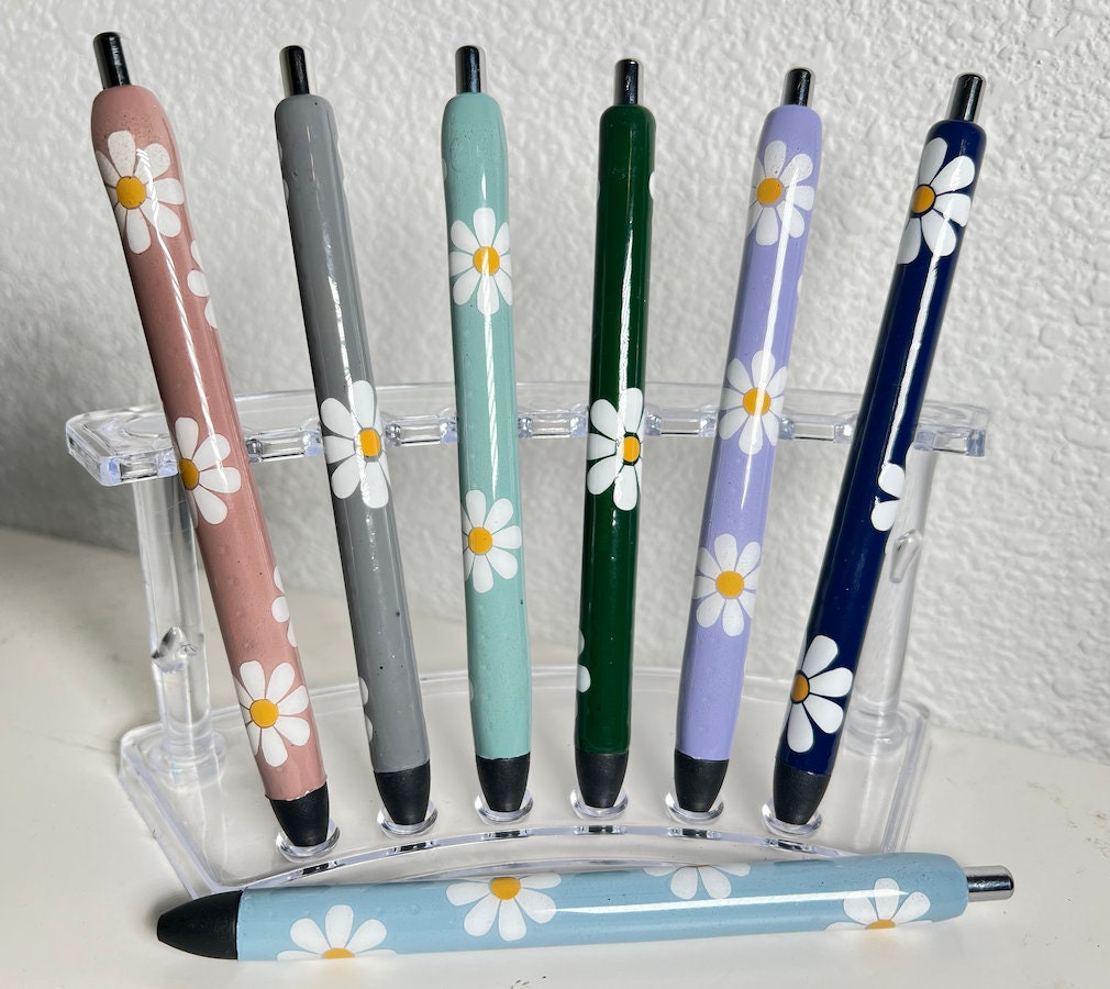 DAISY Pen With Name, Custom Flower Pens, Papermate Inkjoy Gel Pen .7 ...
