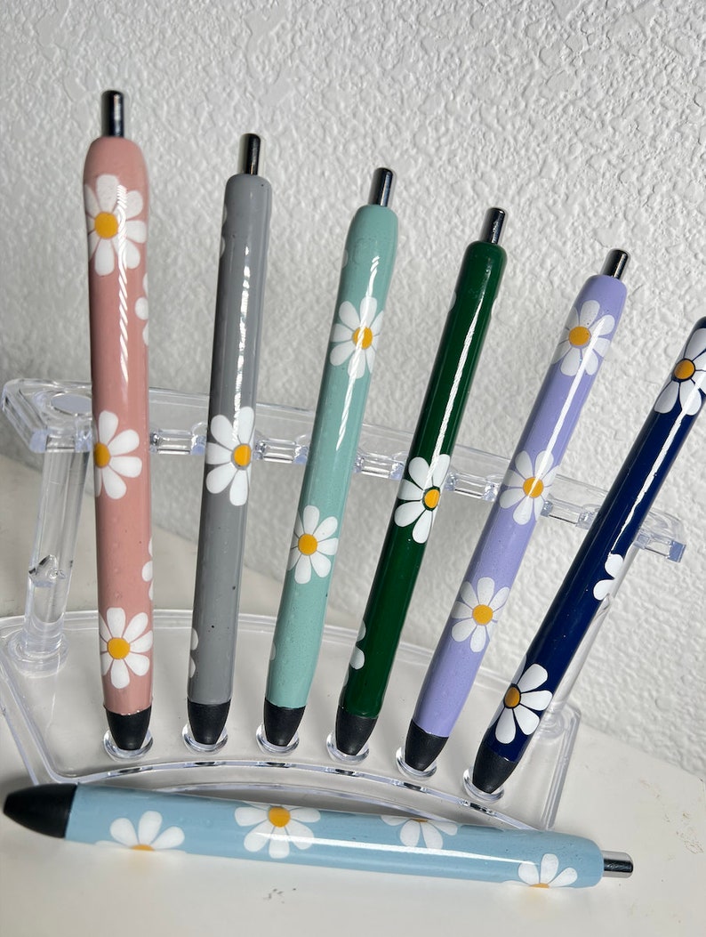DAISY Pen With Name, Custom Flower Pens, Papermate Inkjoy Gel Pen .7 ...