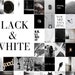 B&W Aesthetic WALL COLLAGE KIT - Digital Download | Dorm Room Decor ...