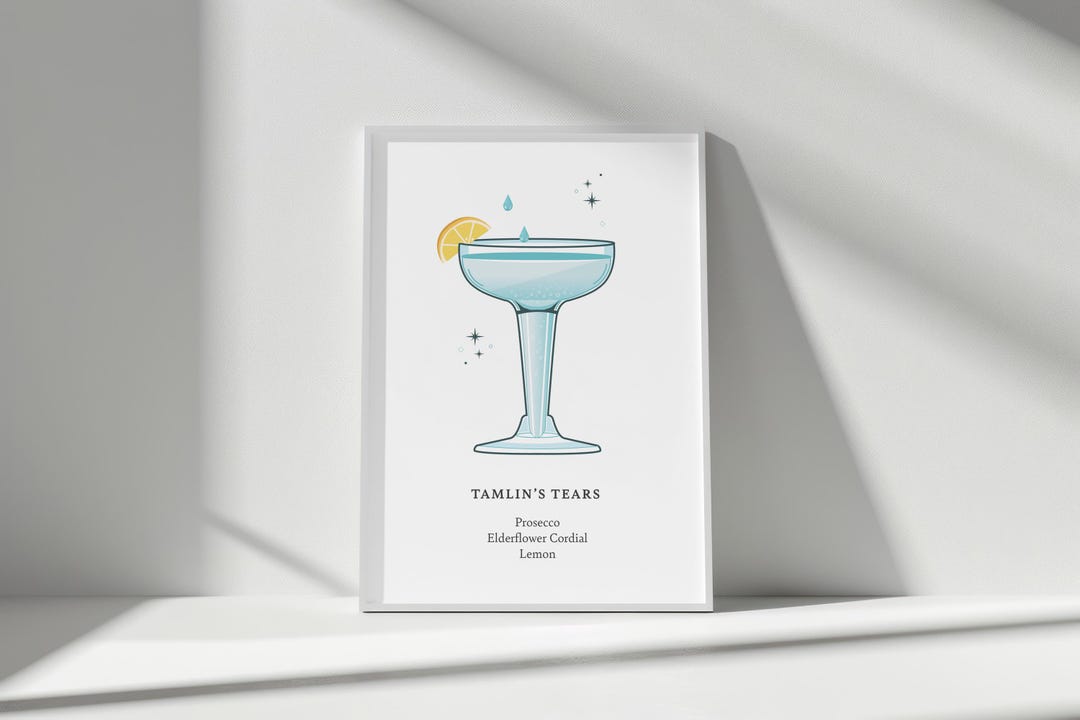 Tamlin's Tears Cocktail Recipe Sign - Digital Download - Etsy