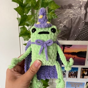 Crochet Wizard Leggy Frog - Etsy