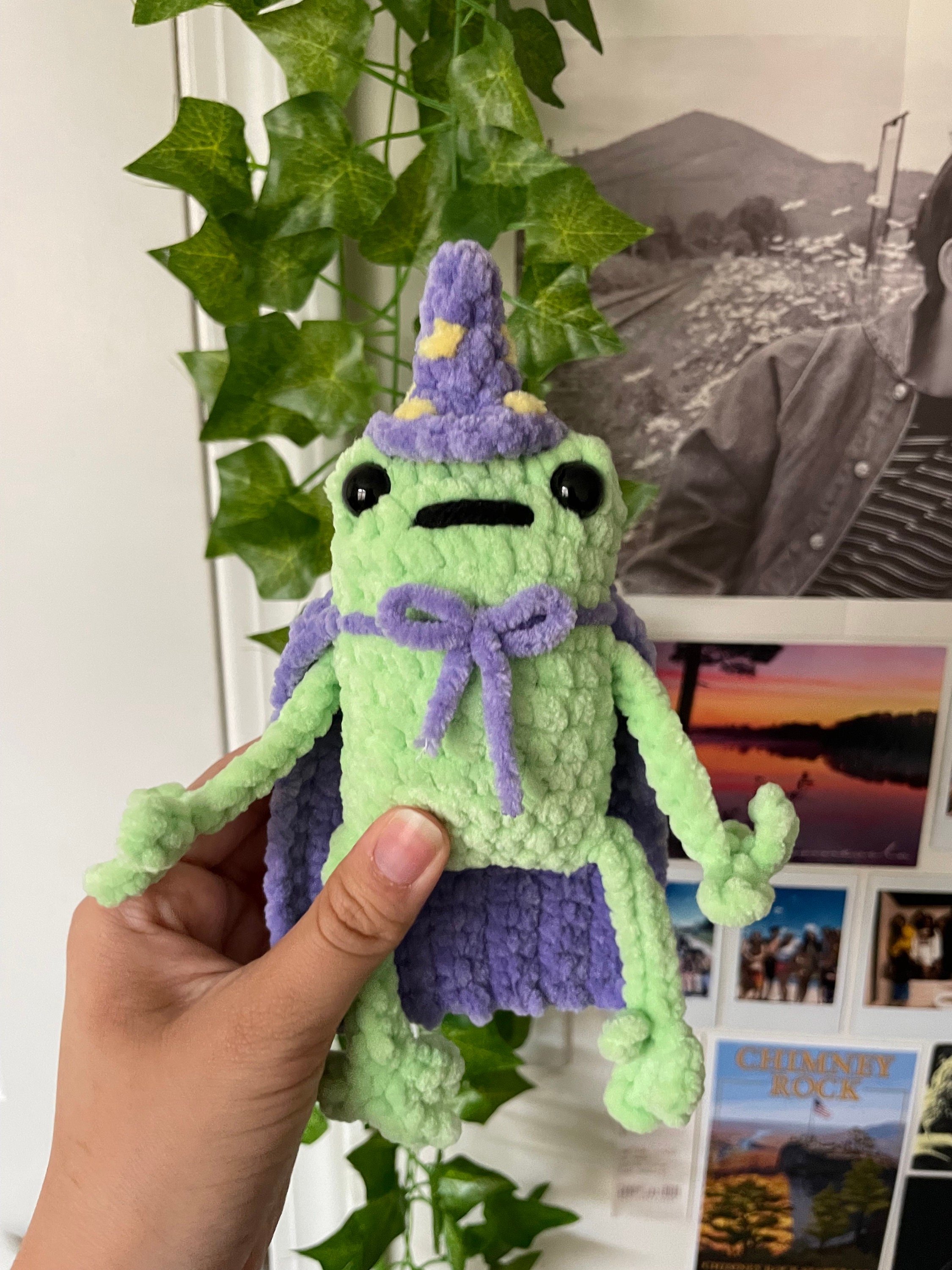Crochet Wizard Leggy Frog - Etsy