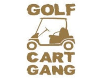 Funny Golf Cart Decal - Etsy