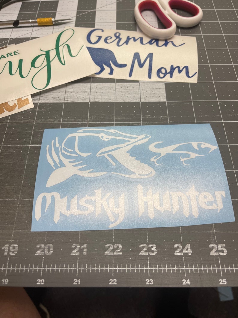 Musky Hunter Vinyl Decal - Etsy