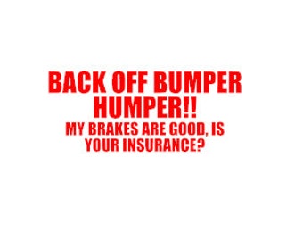 Bumper Humper Decal - Etsy Australia