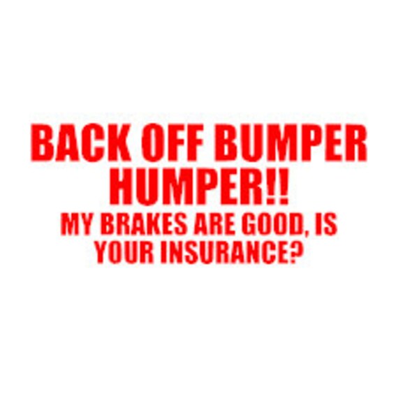 Back off Bumper Humper - Etsy