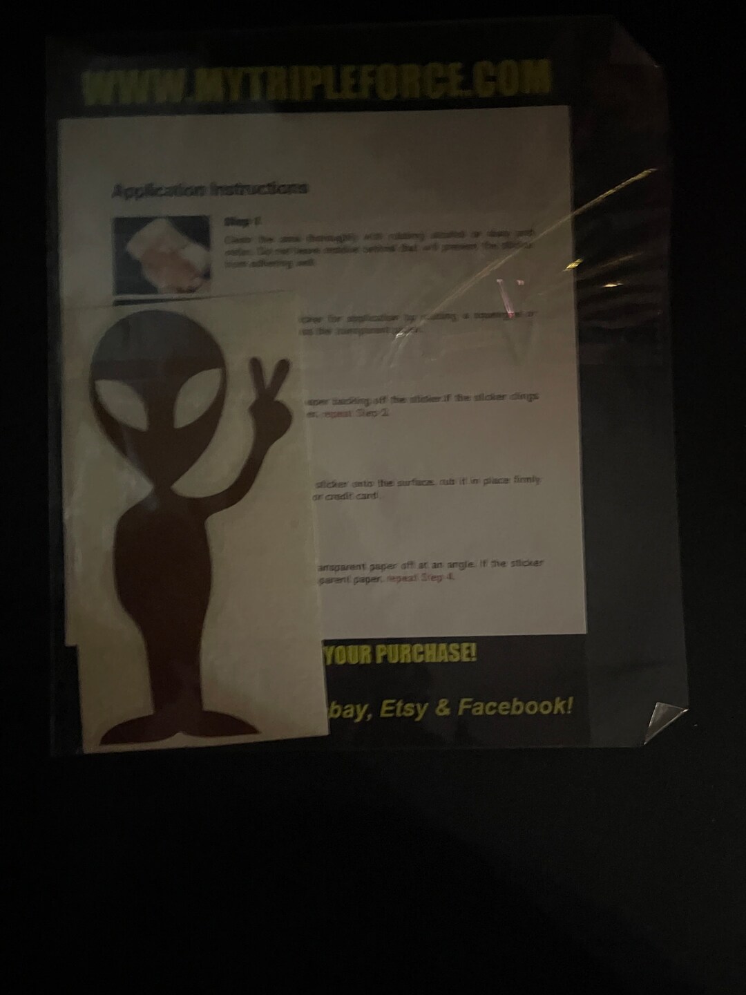 Alien Peace Sign Vinyl Decal - Etsy