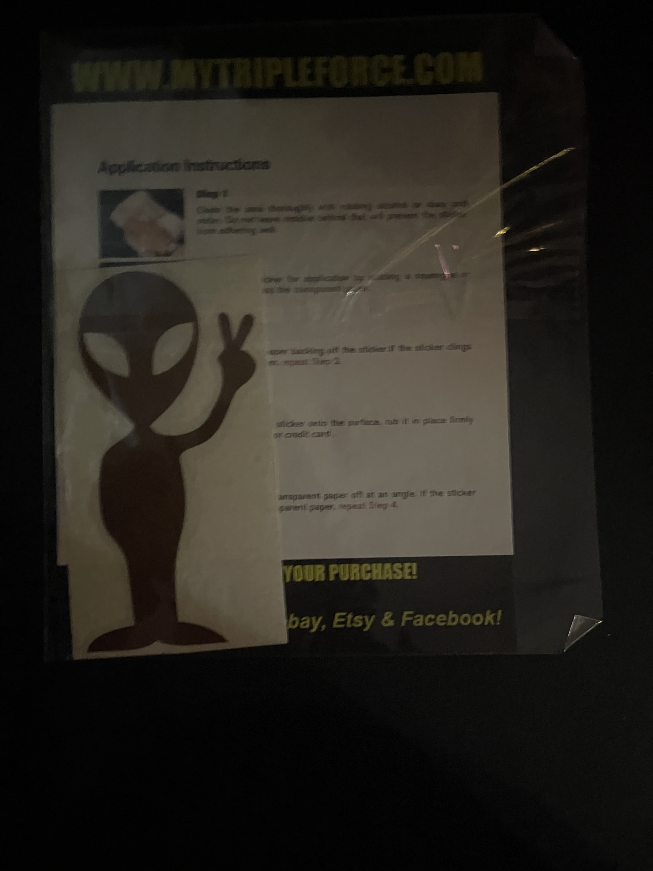 Alien Peace Sign Vinyl Decal - Etsy