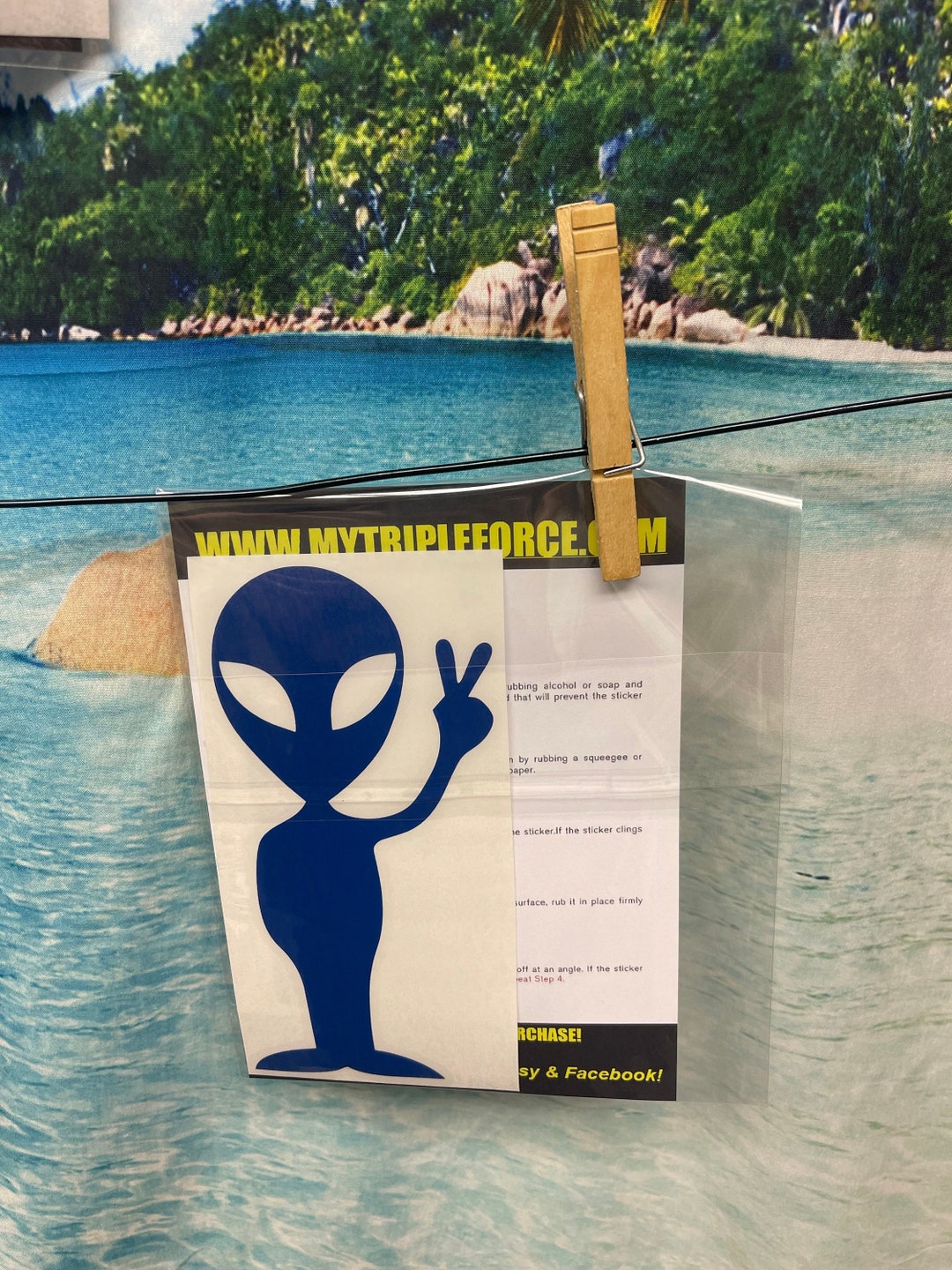 Alien Peace Sign Vinyl Decal - Etsy