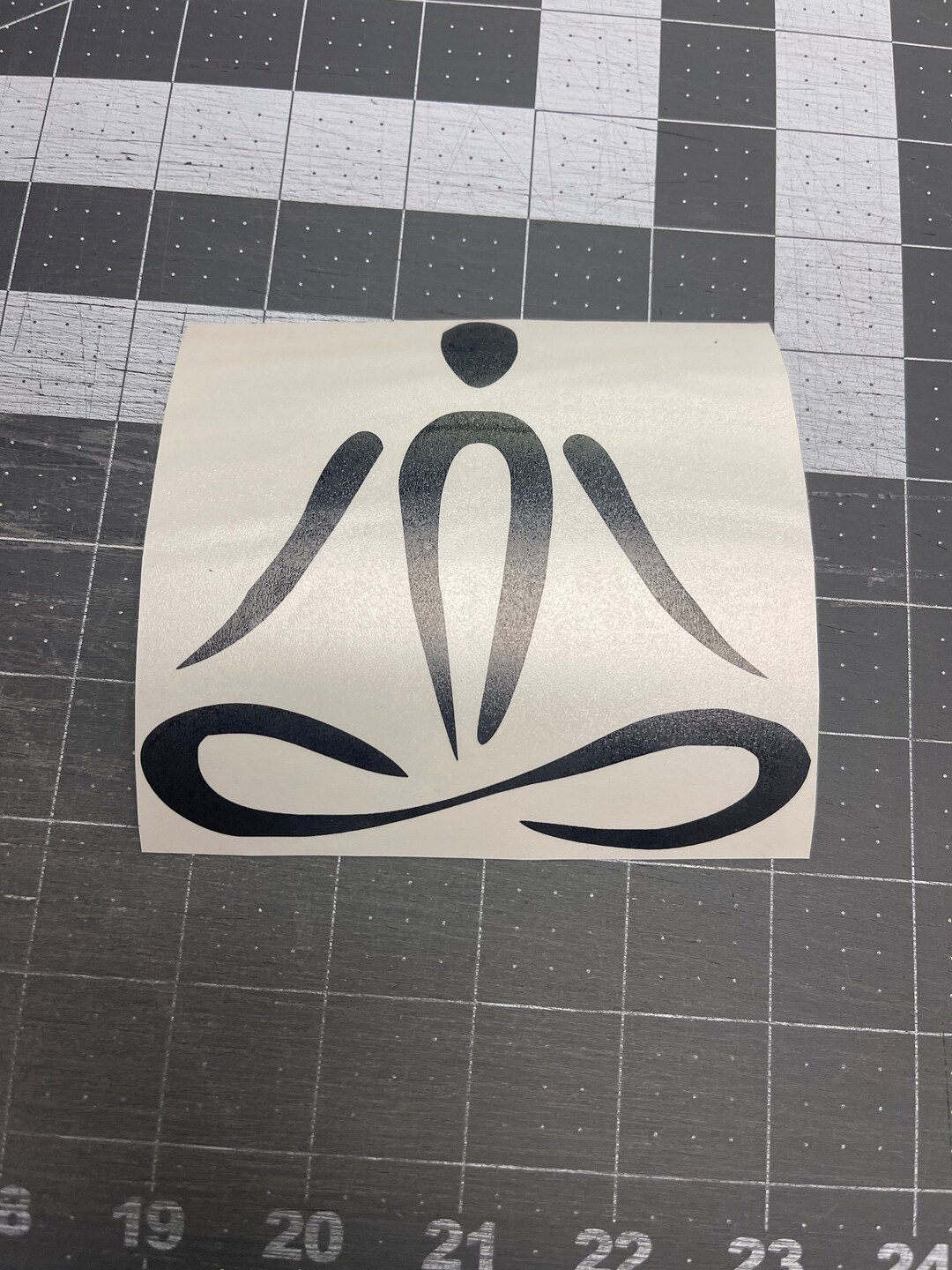 Yoga Meditation Stick Figure Vinyl Decal - Etsy