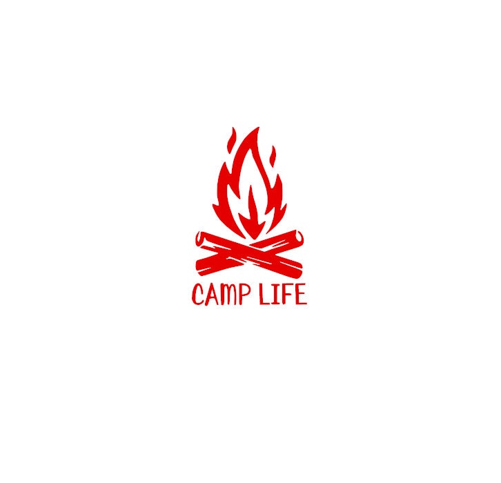 Camp Life Vinyl Decal | Etsy