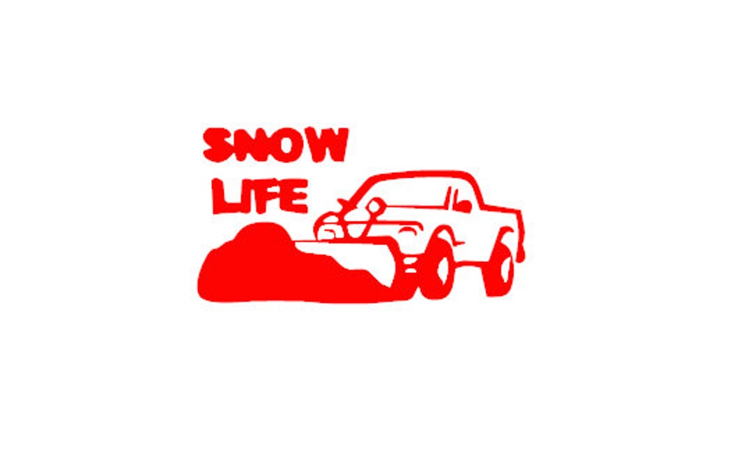Snow Plow Life Vinyl Decal - Etsy