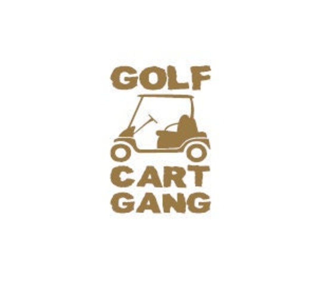 Golf Cart Gang Vinyl Decal - Etsy