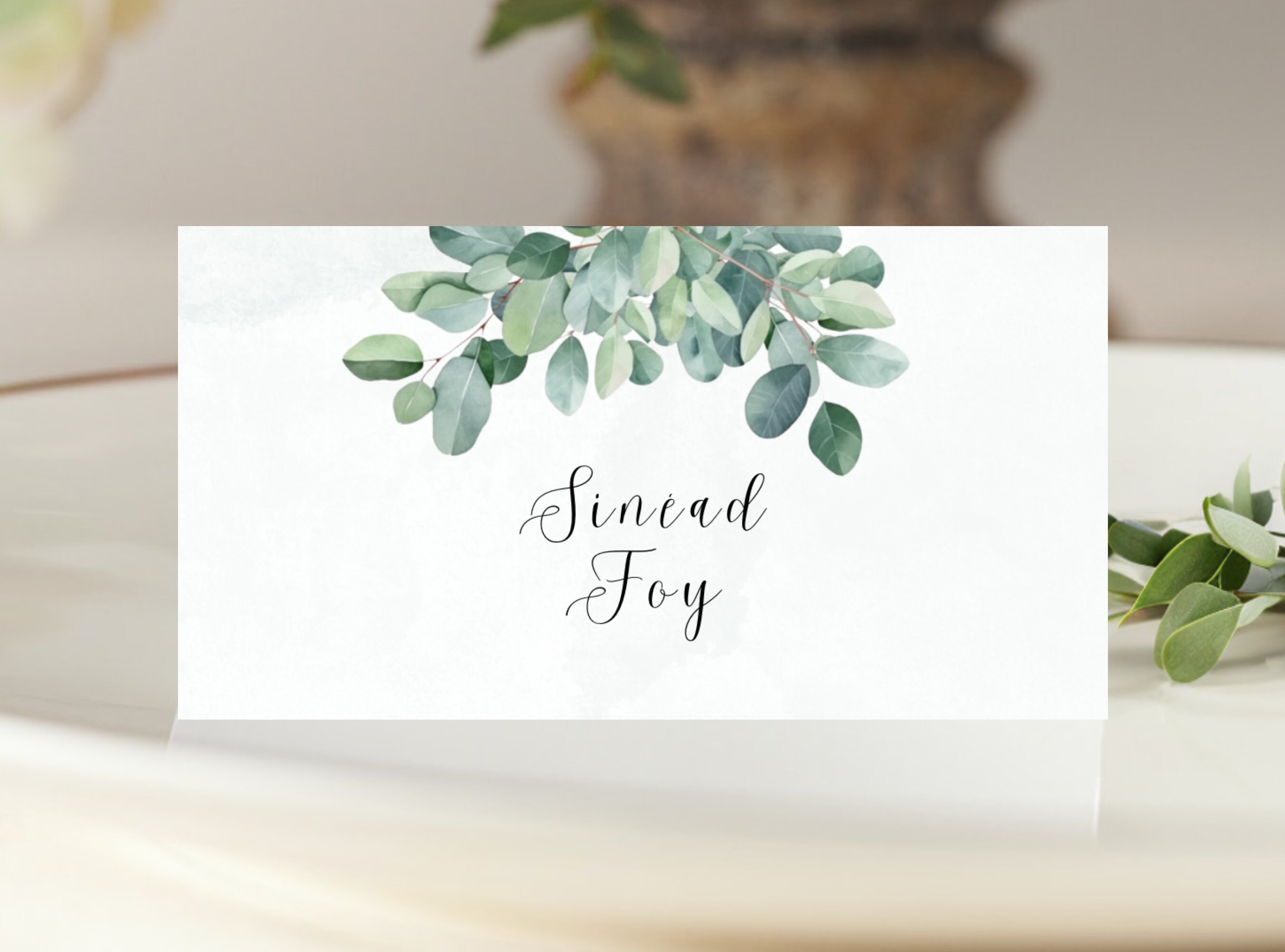 Seeded Eucalyptus Placecards