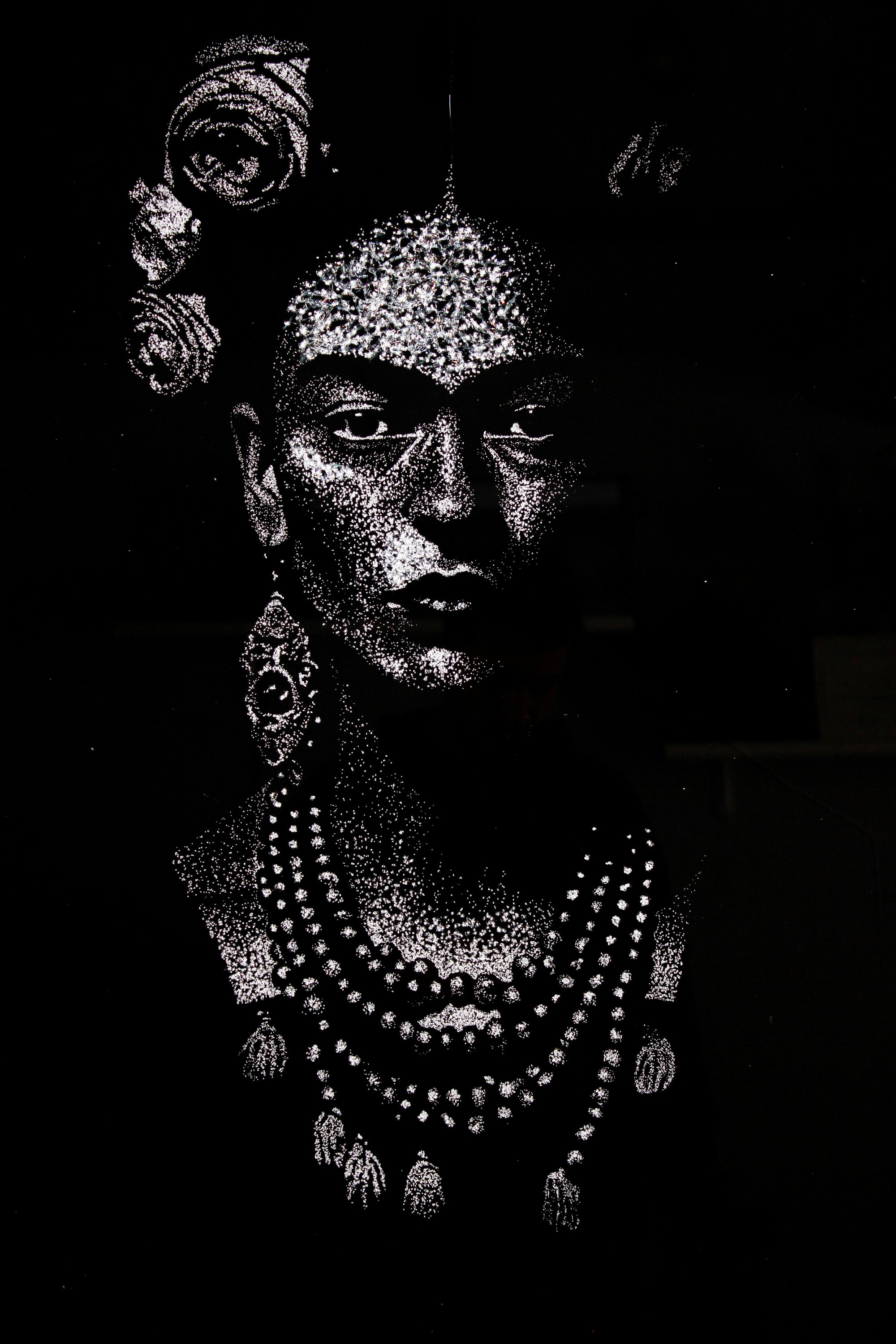 Contemporary Frida Kahlo Broken Glass Art - Unique Handcrafted Wall Art ...