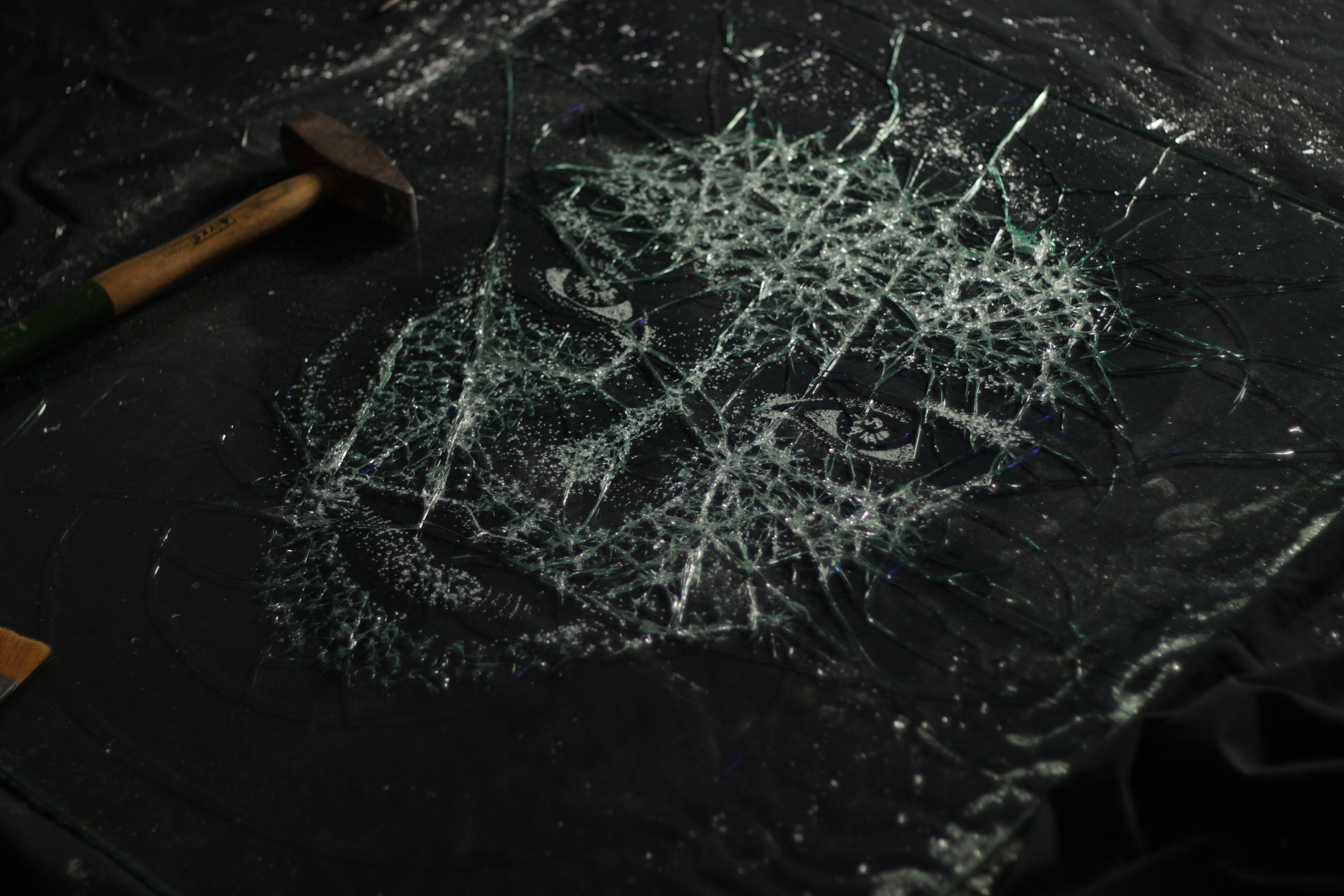 Custom Broken Glass Wall Art , Get Your Own Broken Glass Portrait From ...
