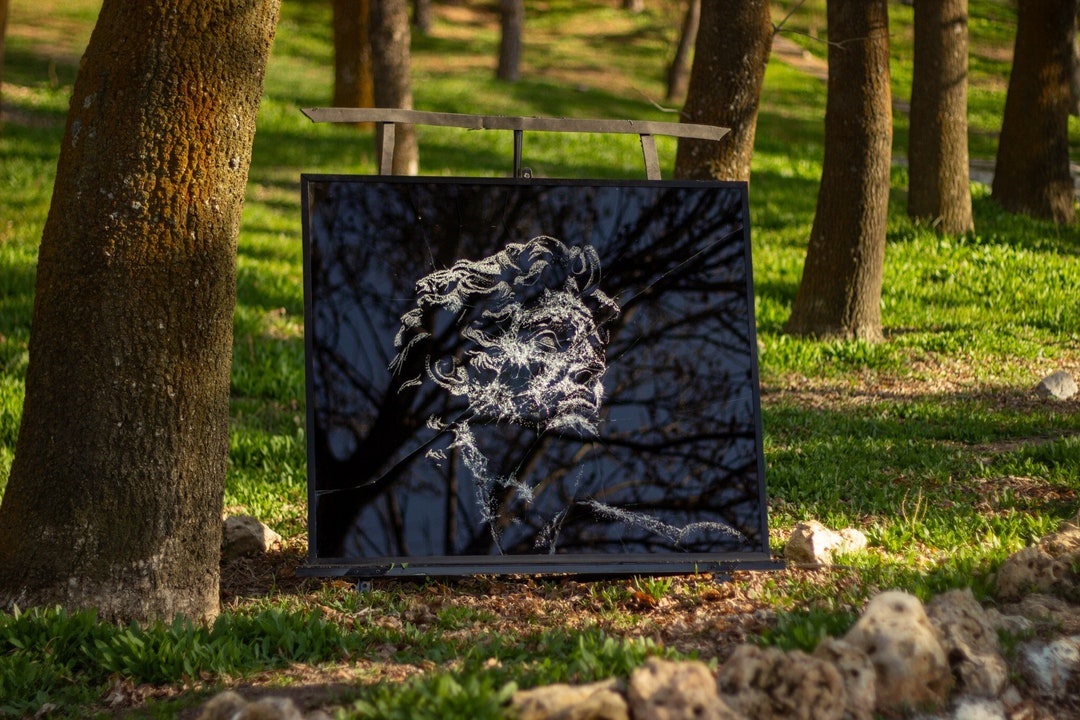 Unique Mythological Scenes - Modern Wall Art in Broken Glass ...