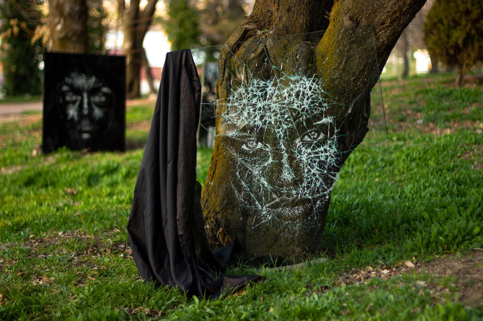 Custom Broken Glass Wall Art , Get Your Own Broken Glass Portrait From ...