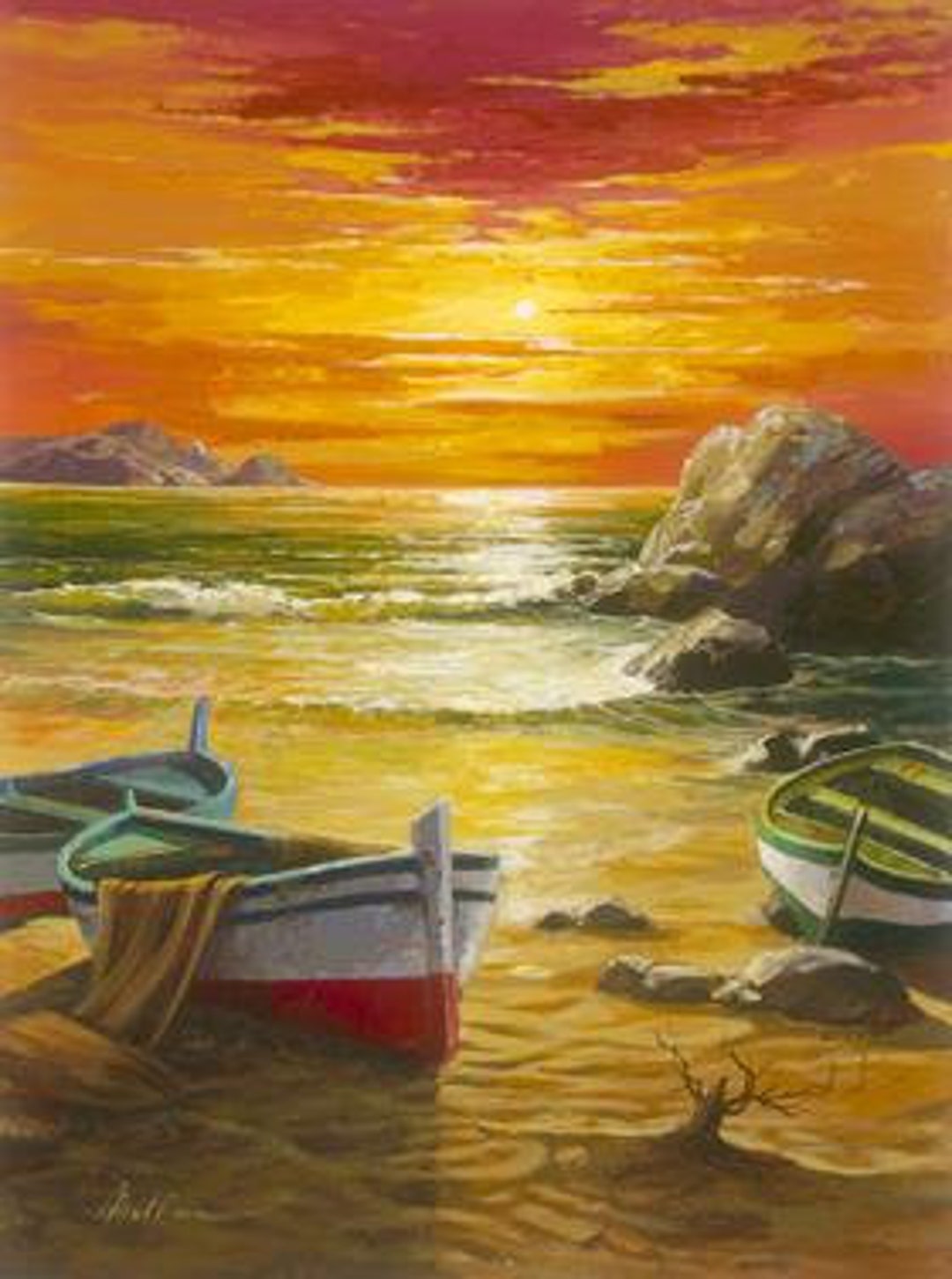 Unique Oil Painting by Anatoly Metlan - Etsy