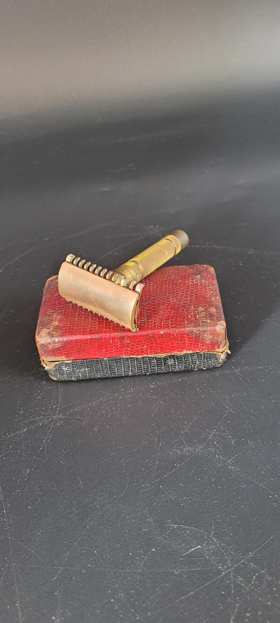 Vintage Gilette Razor With Case, Vintage Gold Plated Razor, Old Razor ...