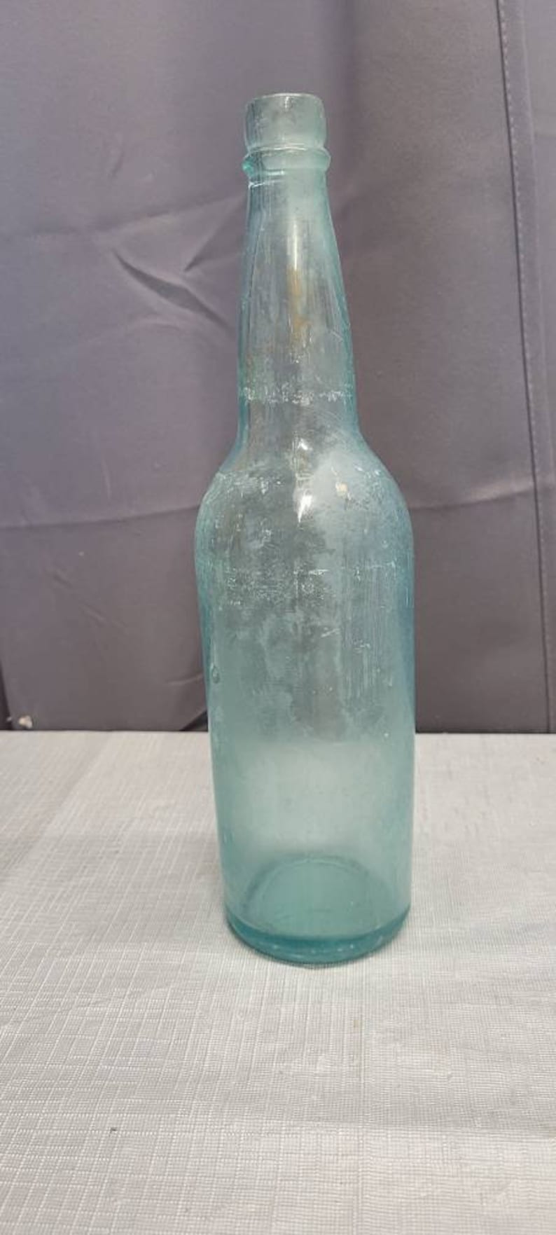 Vintage Blue Glass Beer Bottle, Old Beer Bottle - Etsy
