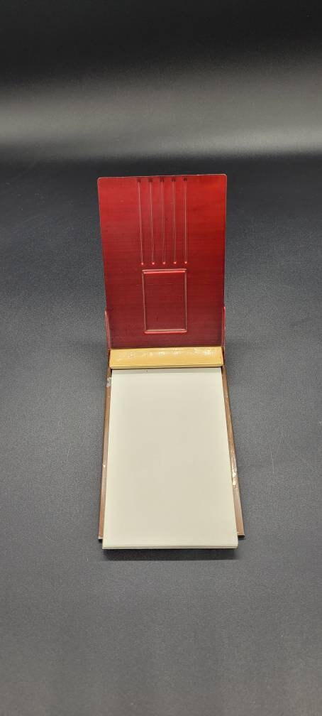 Vintage Park Sherman Desktop Notepad Holder, MCM Office Notepad ...